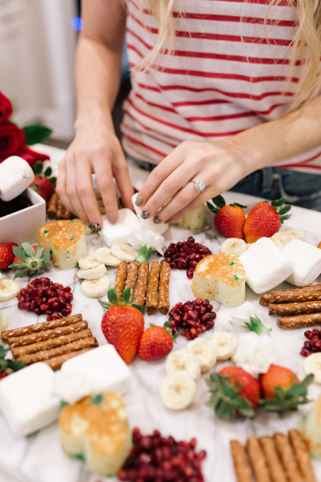 Valentine’s Day Date Night In- The Best Fondue Tray – Beaus and Ashley