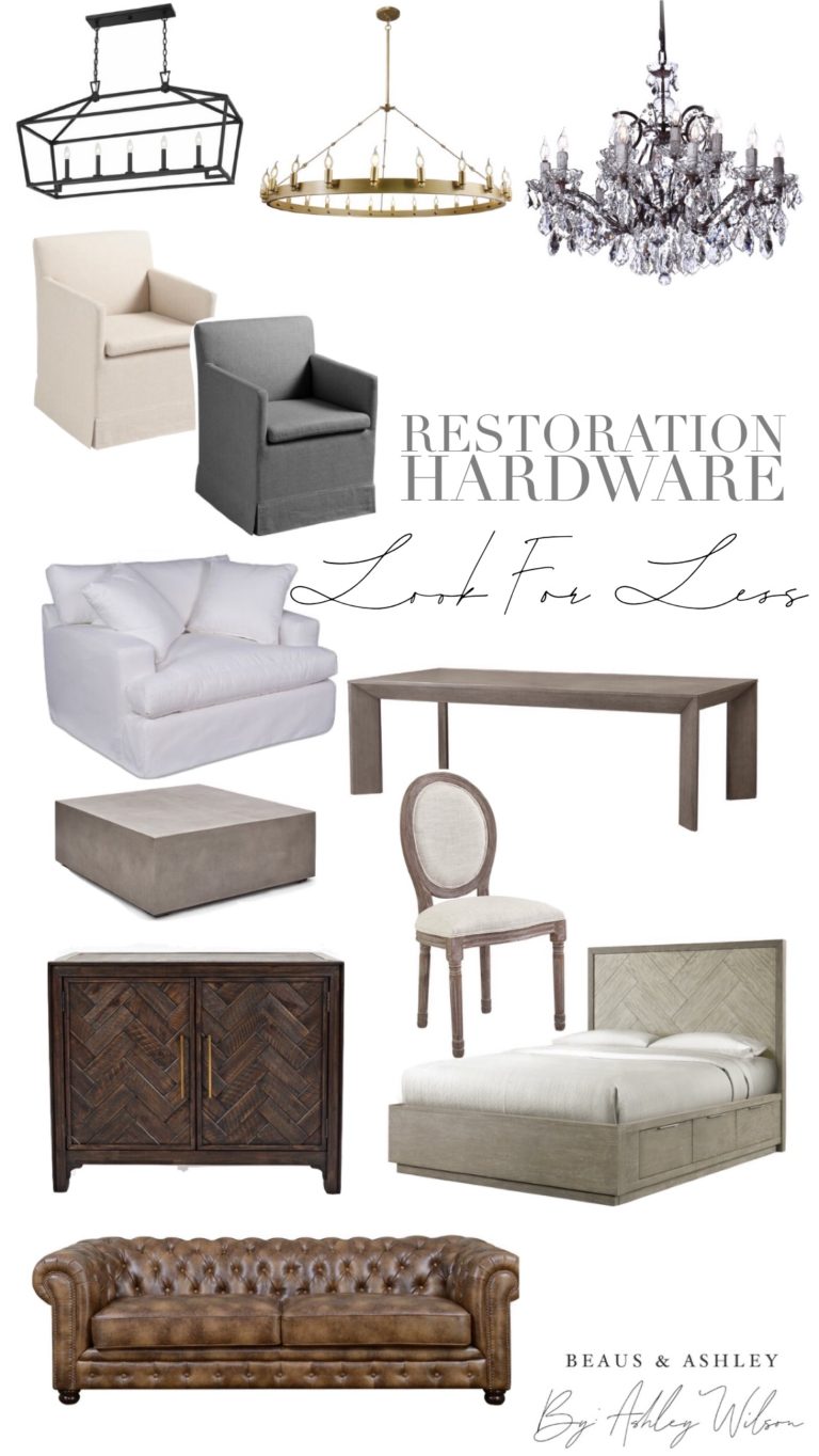 Restoration Hardware Look Alike Items For Less – Beaus and Ashley